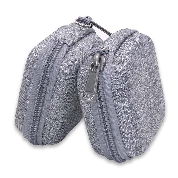 Custom gray mini square EVA cable storage bags