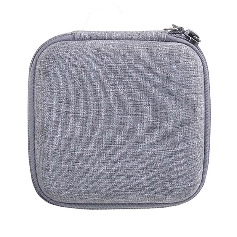 Custom gray mini square EVA cable storage bags